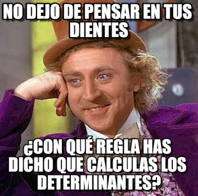 Un poco de humor sobre determinantes | Pablo Beltrán-Pellicer